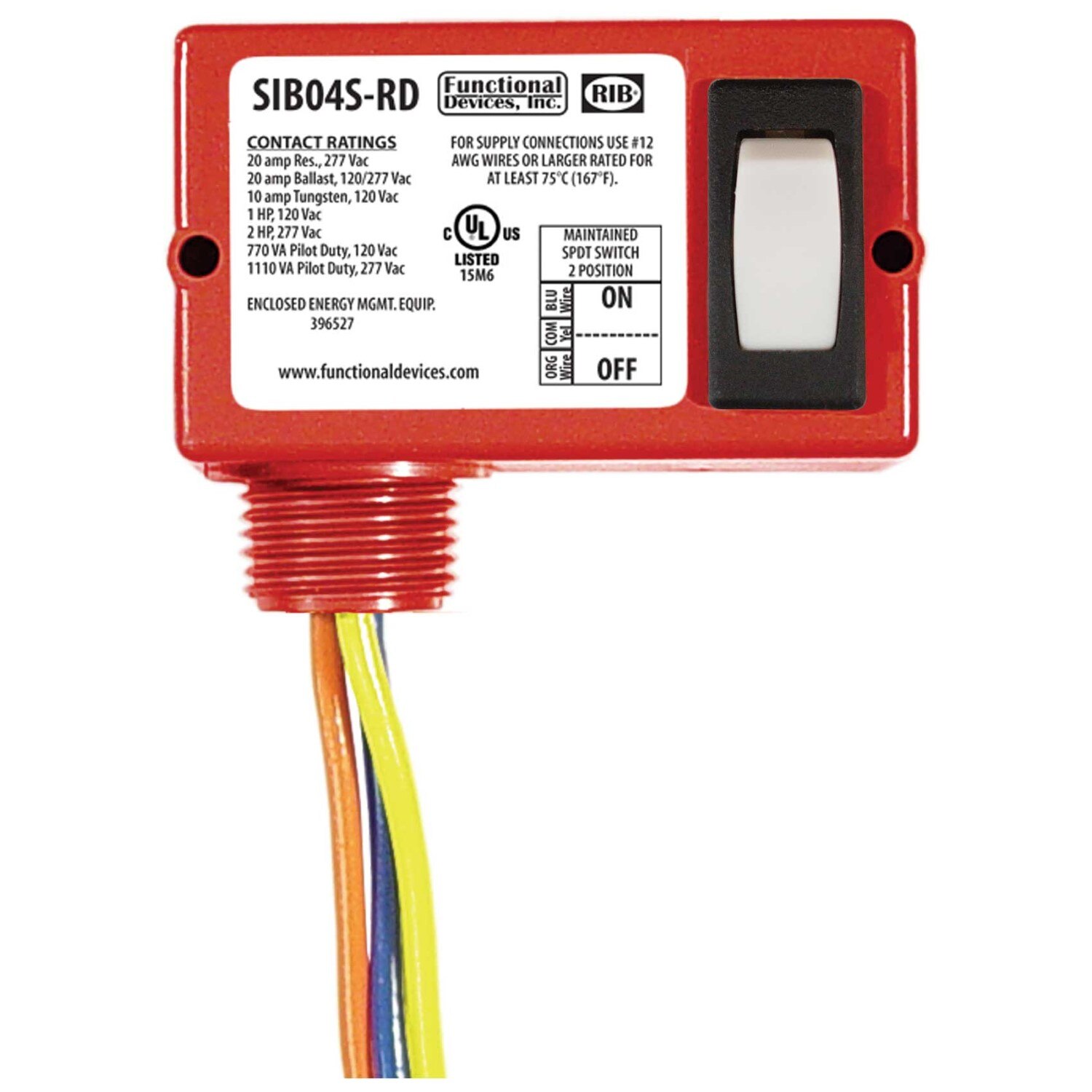 Functional Devices SIB04S-RD | Prepackaged Switches | EnergyControl.com