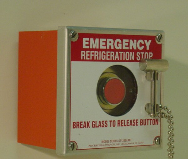 Pilla Electrical ST120SN1SL-Refrigerant Stop | Break Glass Emergency ...