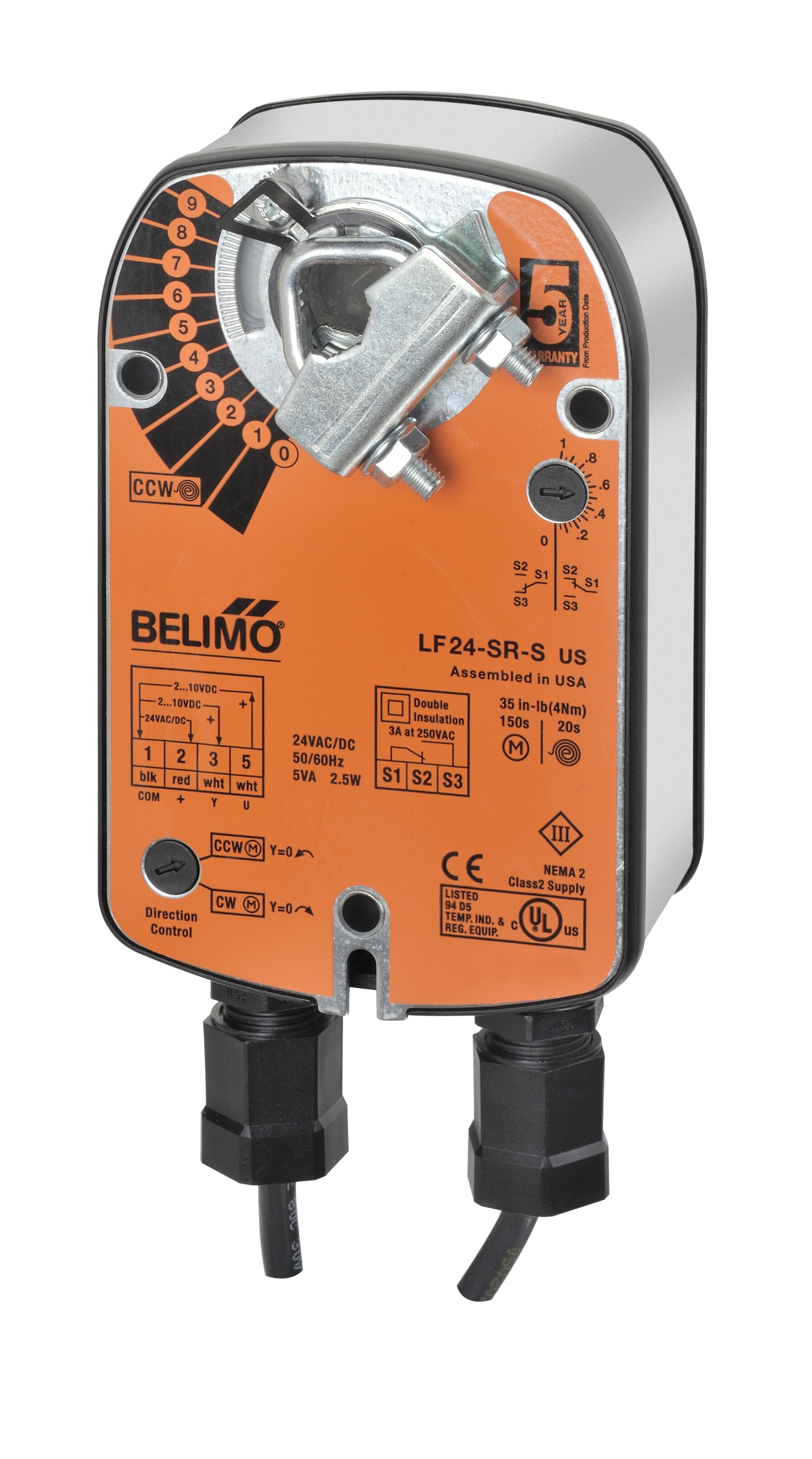 Belimo LF24-SR-S US | Spring Return Damper Actuators | EnergyControl.com