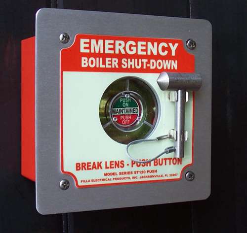 Pilla Electrical ST120FN1BP2SL-Boiler Shut Down | Break Glass Emergency ...