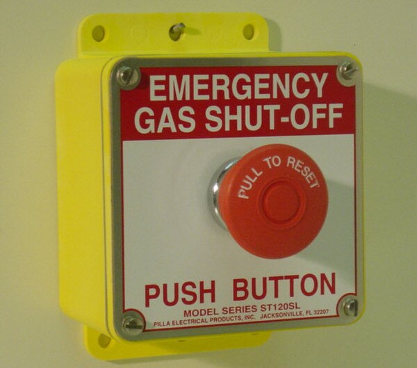 Pilla Electrical ST120SL-Gas Shut-Off | Emergency Push Button Operator ...