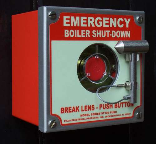 Pilla Electrical ST120SN1BP1SL-Boiler Shut Down | Break Glass Emergency ...