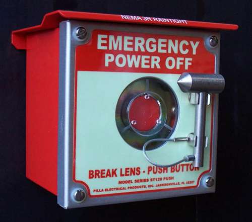 Pilla Electrical ST120SN3RBP1SL-Power Off | Break Glass Emergency ...