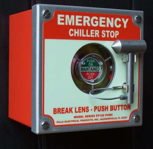 Pilla Electrical ST120SN4BP2SL-Chiller Stop | Break Glass Emergency ...